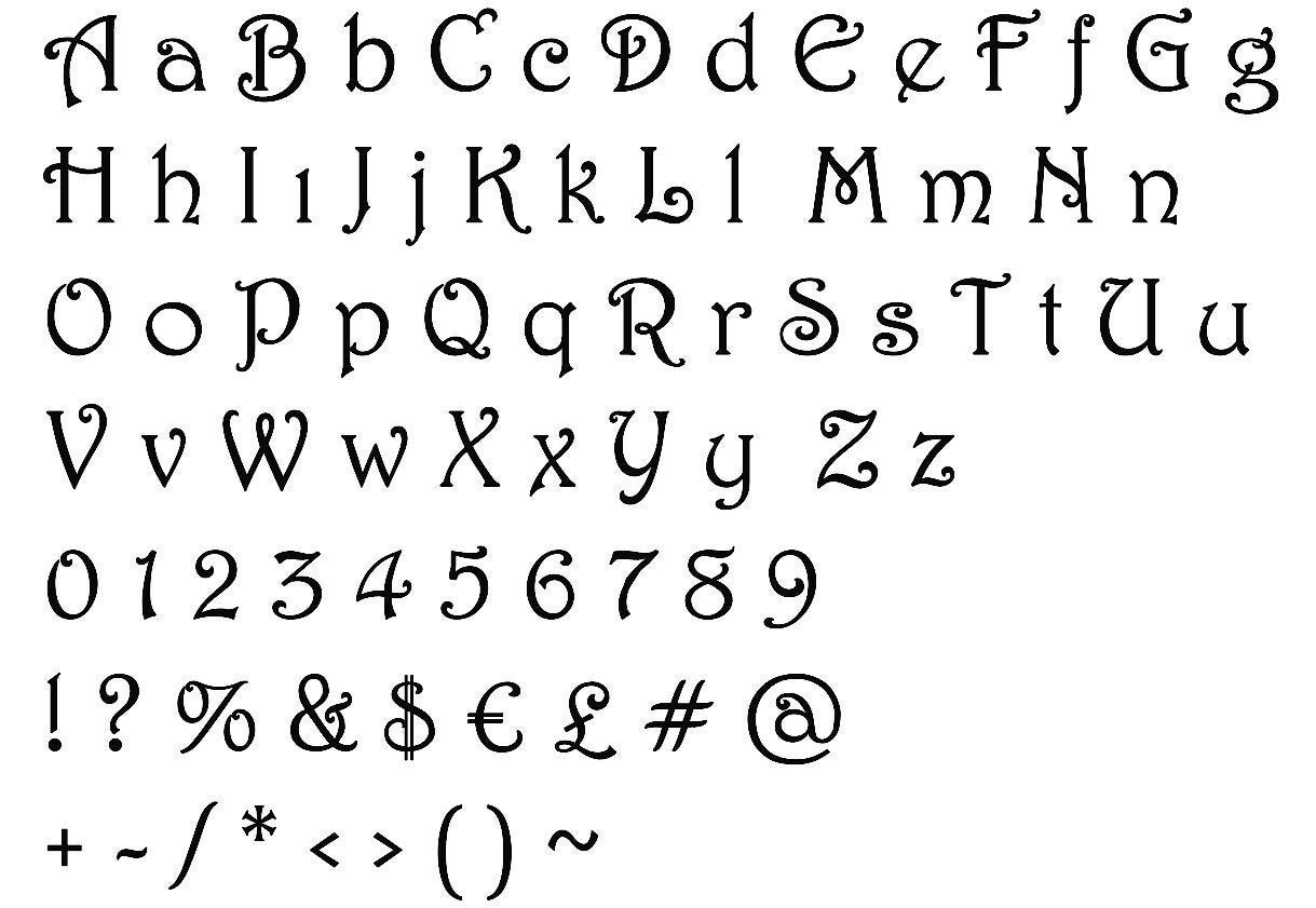 Alphabet Letters Dxf Files/ Font Dxf Files for Plasma / Letters Dxf ...
