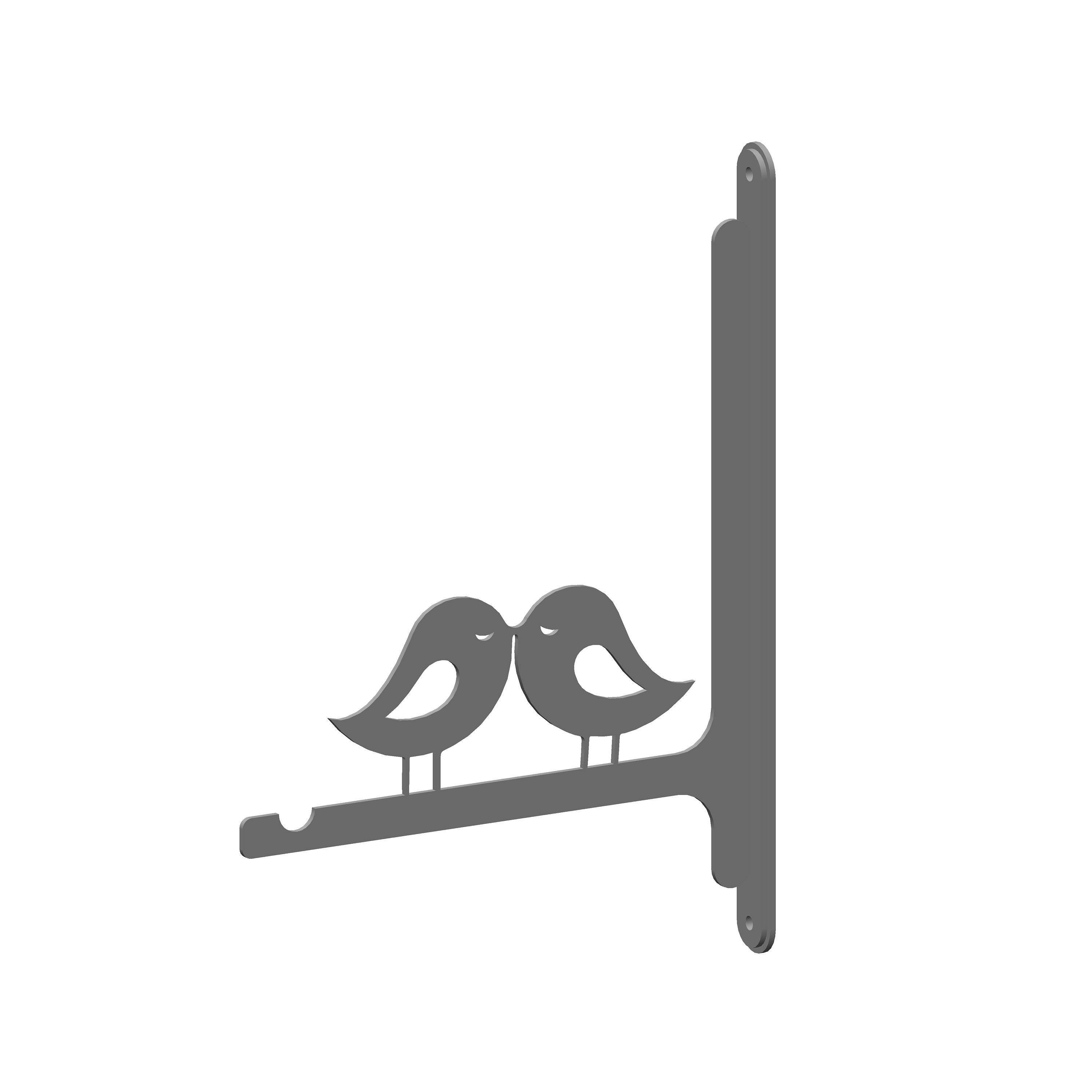 Bird Couple Hanging Basket Bracket Dxf Svg Laser Cut File / Dxf Files ...