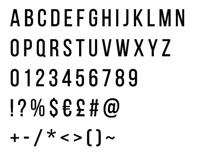 Bebas Neue Bridge Font DXF SVG File/ Alphabet Letters Dxf Files/ Font ...