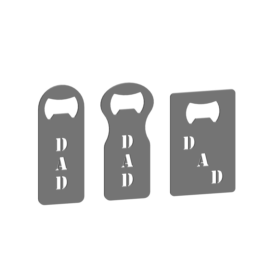 Dad Beer Bottle Opener Dxf and Svg Files, Plasma Cut Bottle Opener ...