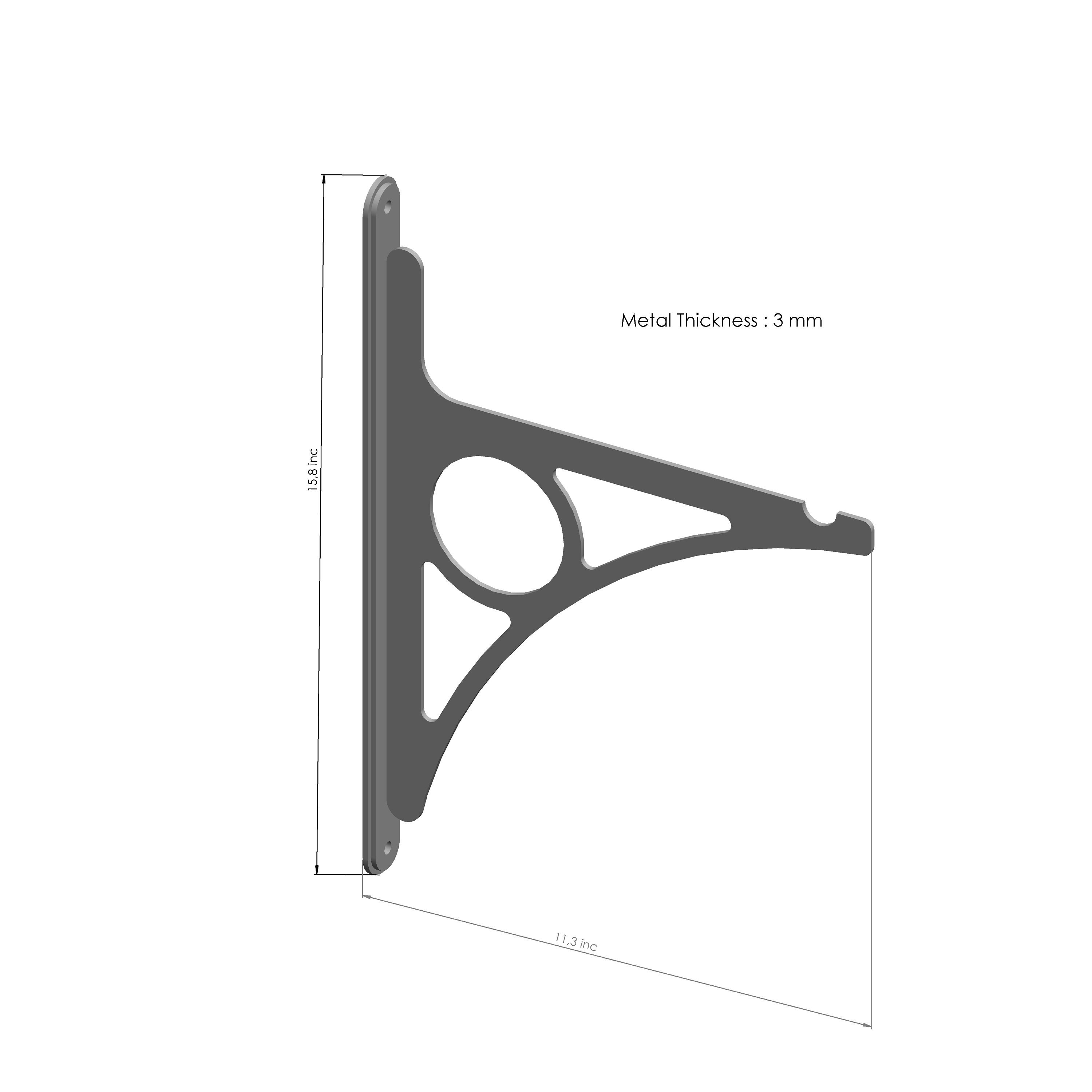 Flower Hanging Basket Bracket Dxf Svg Laser Cut File / Dxf Files for ...