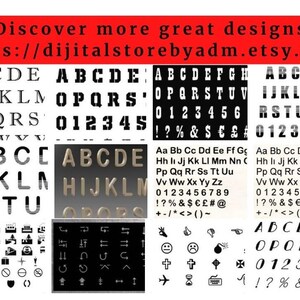 Alphabet Letters Dxf Files/ Font Dxf Files for Plasma / Letters Dxf ...