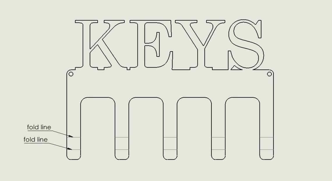 Key Holder Svg Cut Files / Dxf Files for Plasma/metal Key Hanger Svg ...