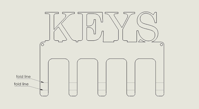 Key Holder Svg Cut Files / Dxf Files for Plasma/metal Key Hanger Svg ...