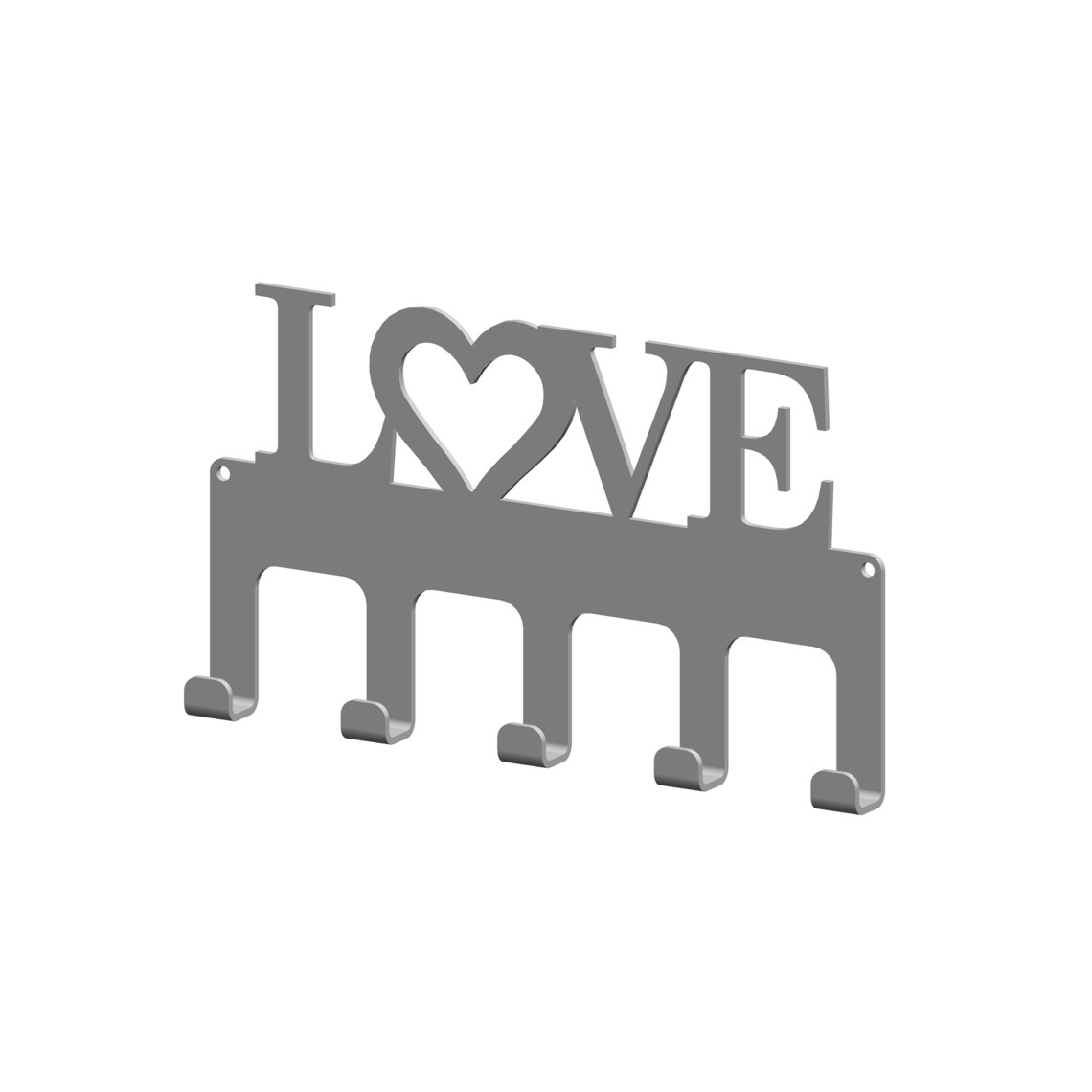 Love Key Holder Dxf Svg Cut Files Metal Key Hanger Dxf Metal Sign Key ...