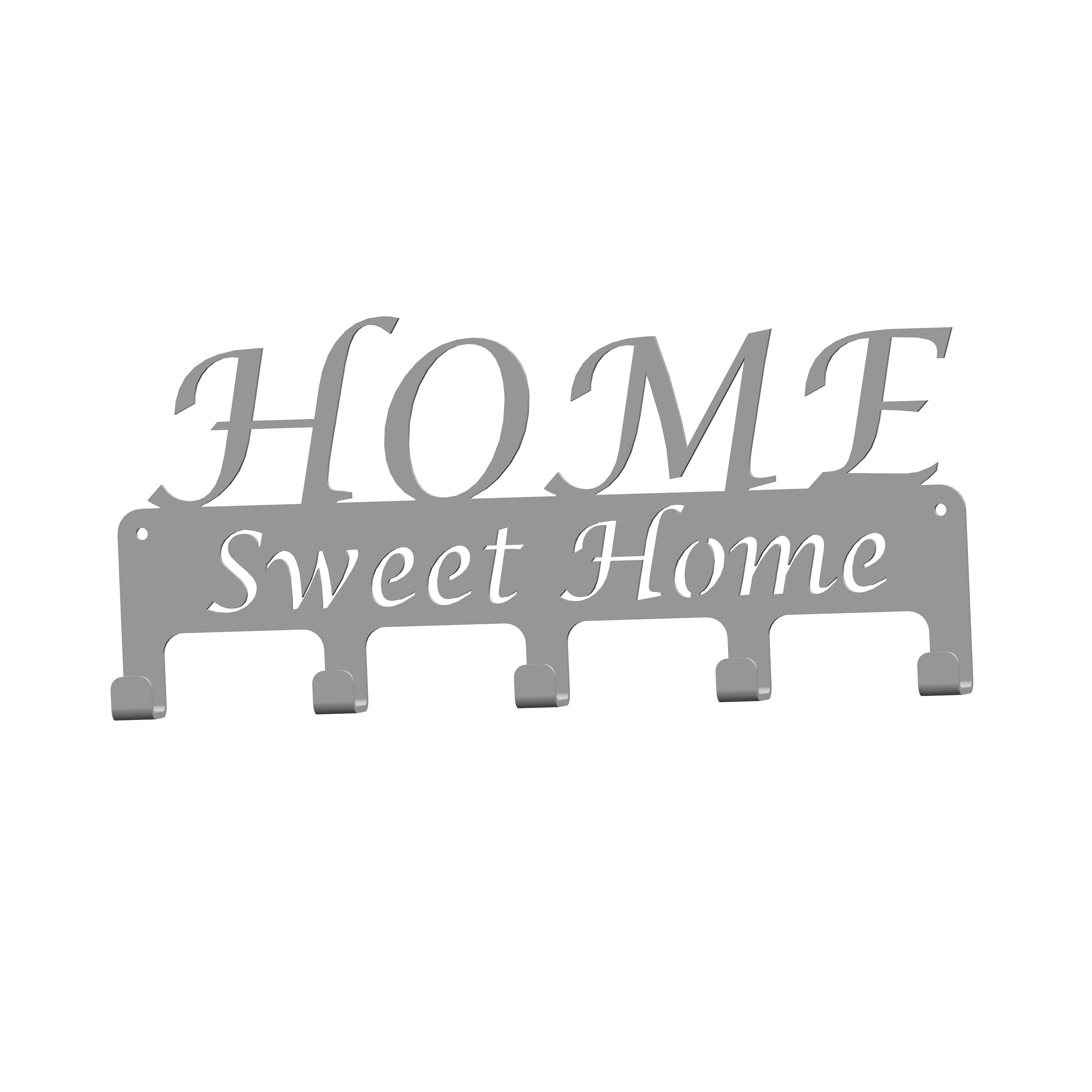 Home Sweet Home Key Holder Dxf Svg Cut Files | Metal Key Hanger Svg Dxf ...