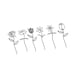 Metal Flowers Garden Stakes DXF SVG Files | Metal Rose Decor Dxf Files ...