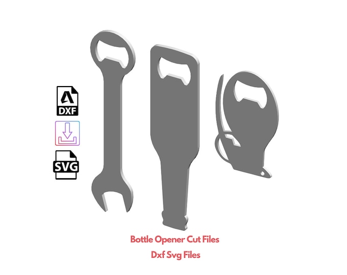 Beer Bottle Opener Dxf and Svg File, Plasma Cut Bottle Opener, Bottle ...