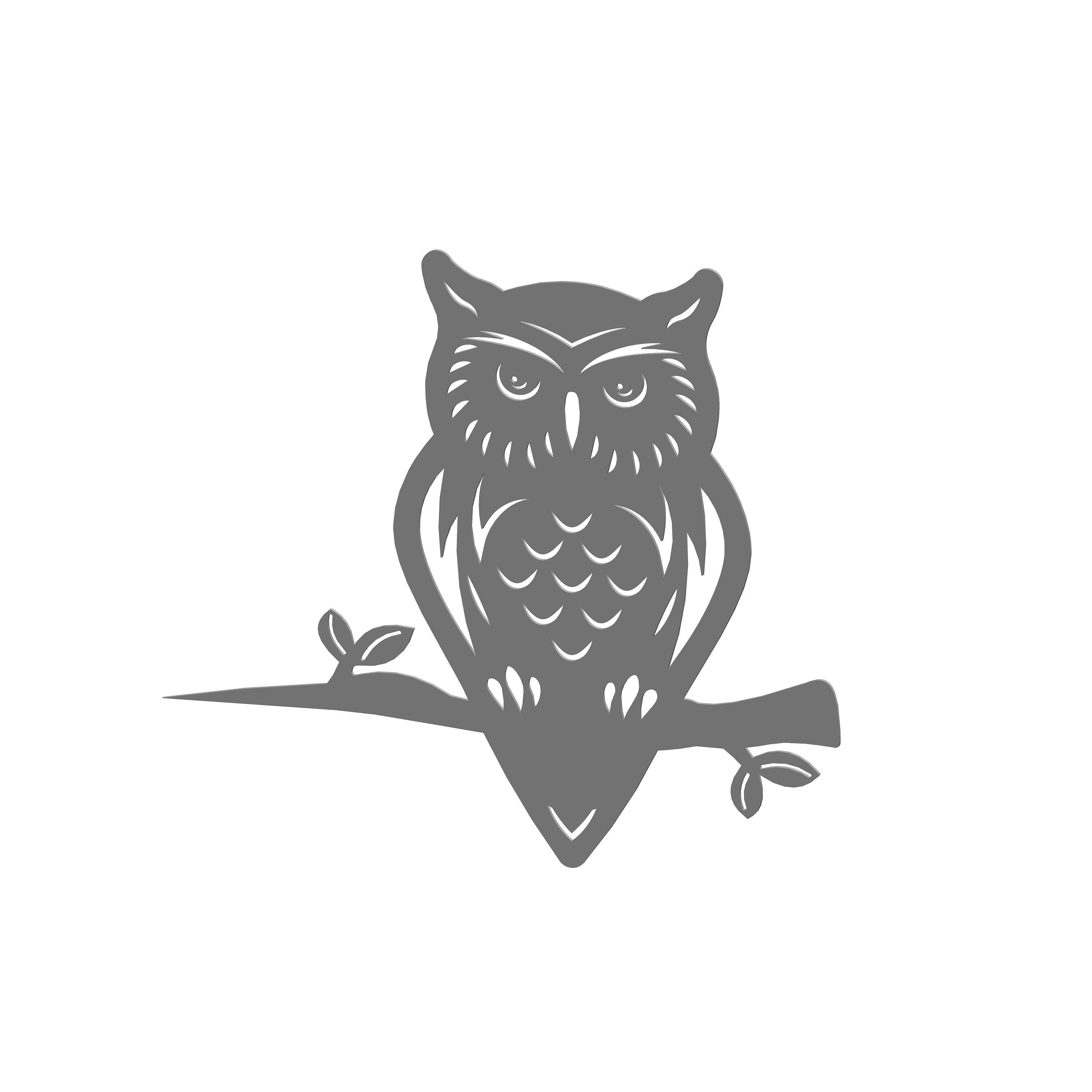 Owl Tree Stake Dxf Svg Files | Garden Tree Decor Laser Cut Files ...