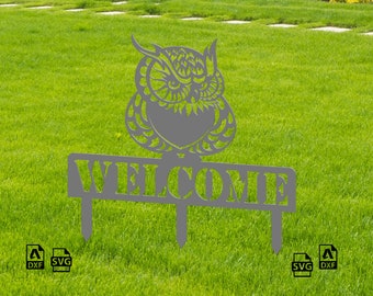 Bird and Cat Tree Stake DXF SVG Files Garden Decor Dxf Files - Etsy