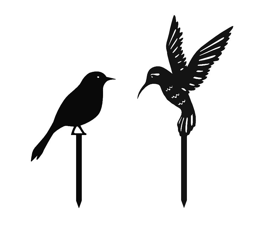 Hummingbird Garden Stakes DXF SVG File / Laser Cut Dxf File/garden ...