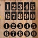Laser Cut Hanging Numbers Dxf and Svg Files / Rectangle and Circular ...