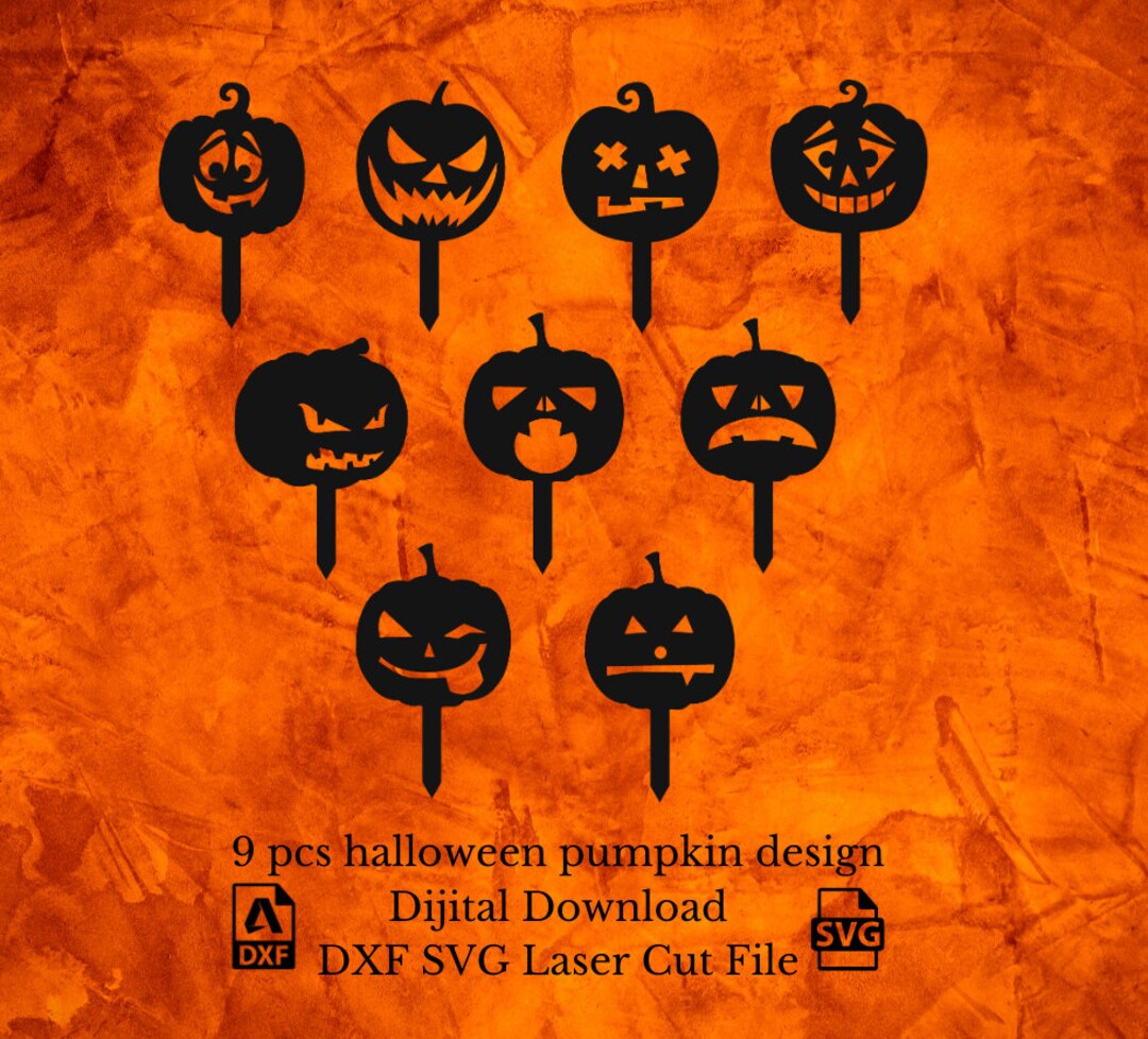 Halloween Yard Stakes Dxf and Svg Files / Dxf Files for Laser Metal ...