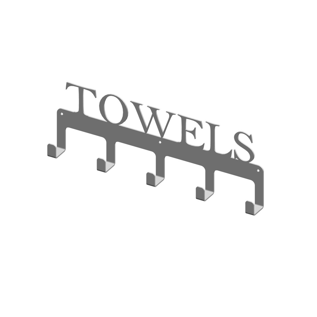Towels Holder Dxf Svg Laser Cut Files | Metal Towels Hanger Svg Dxf ...