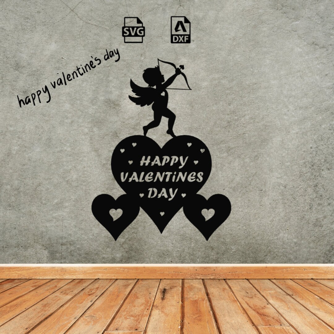 Happy Valentines Day Decor Dxf Svg Files Valentines Svg for Plasma ...