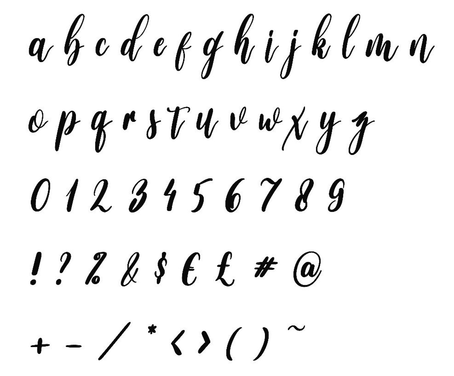 Hand Writing Font Alphabet Letters Dxf Svg Png Jpg Files,font for Cnc ...