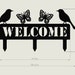 Welcome Sign With Butterflies and Birds Dxf Svg Laser Cut Files ...