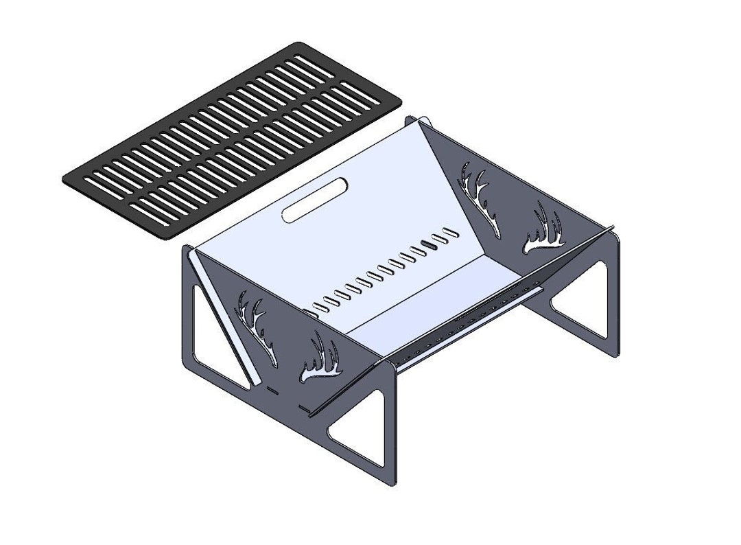 Deer Fire Pit Dxf File, Portable Fire Pit Dxf File, Fire Pit Grill Dxf ...