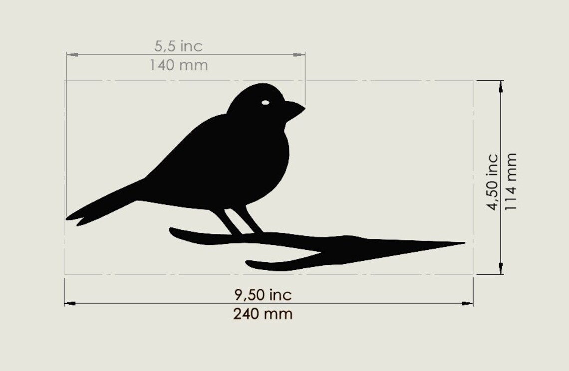 Metal Bird Tree Stake Dxf Files, Garden Decor Dxf Files, Dxf Files for ...