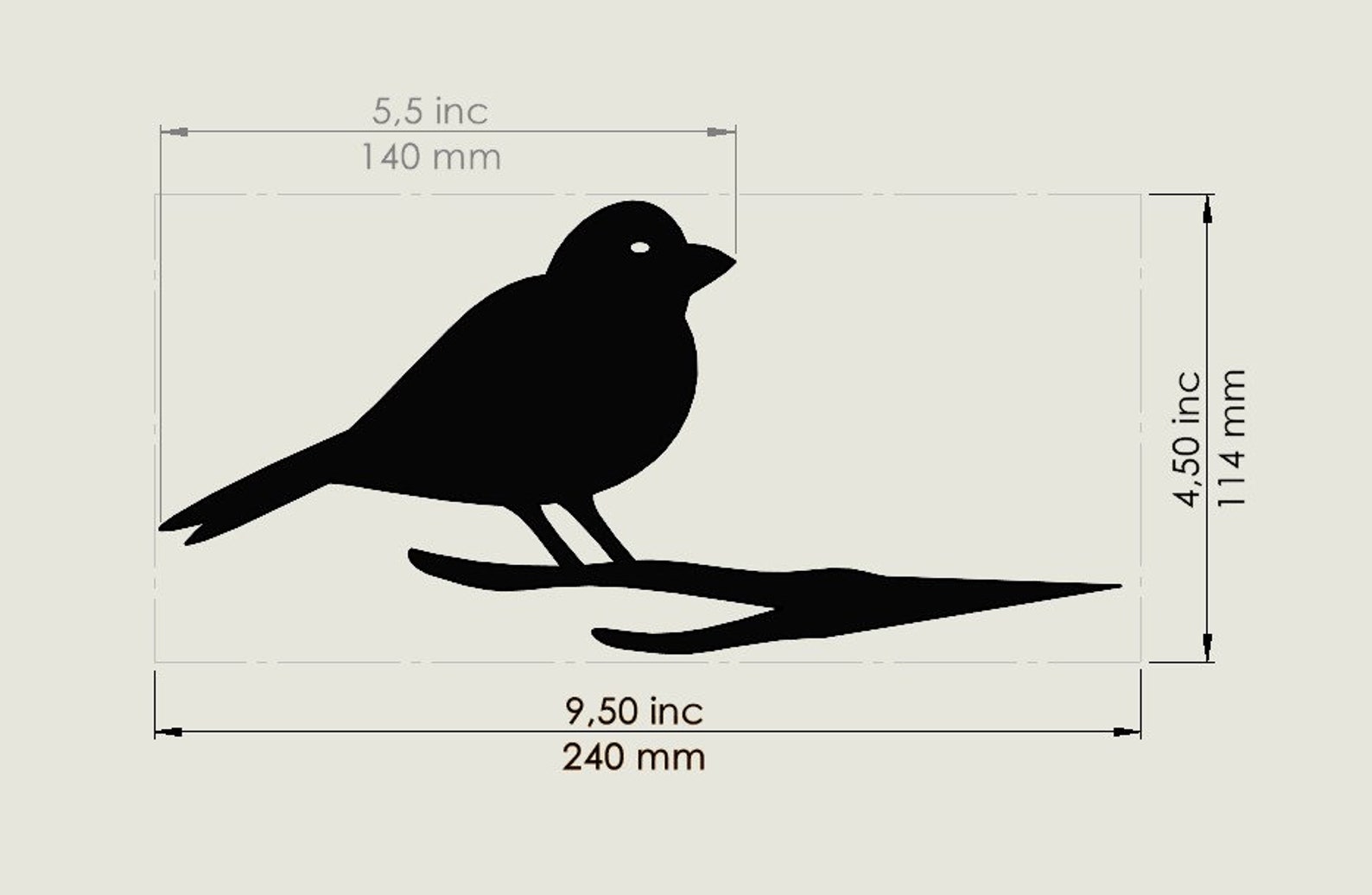Metal Bird Tree Stake Dxf Files, Garden Decor Dxf Files, Dxf Files for ...