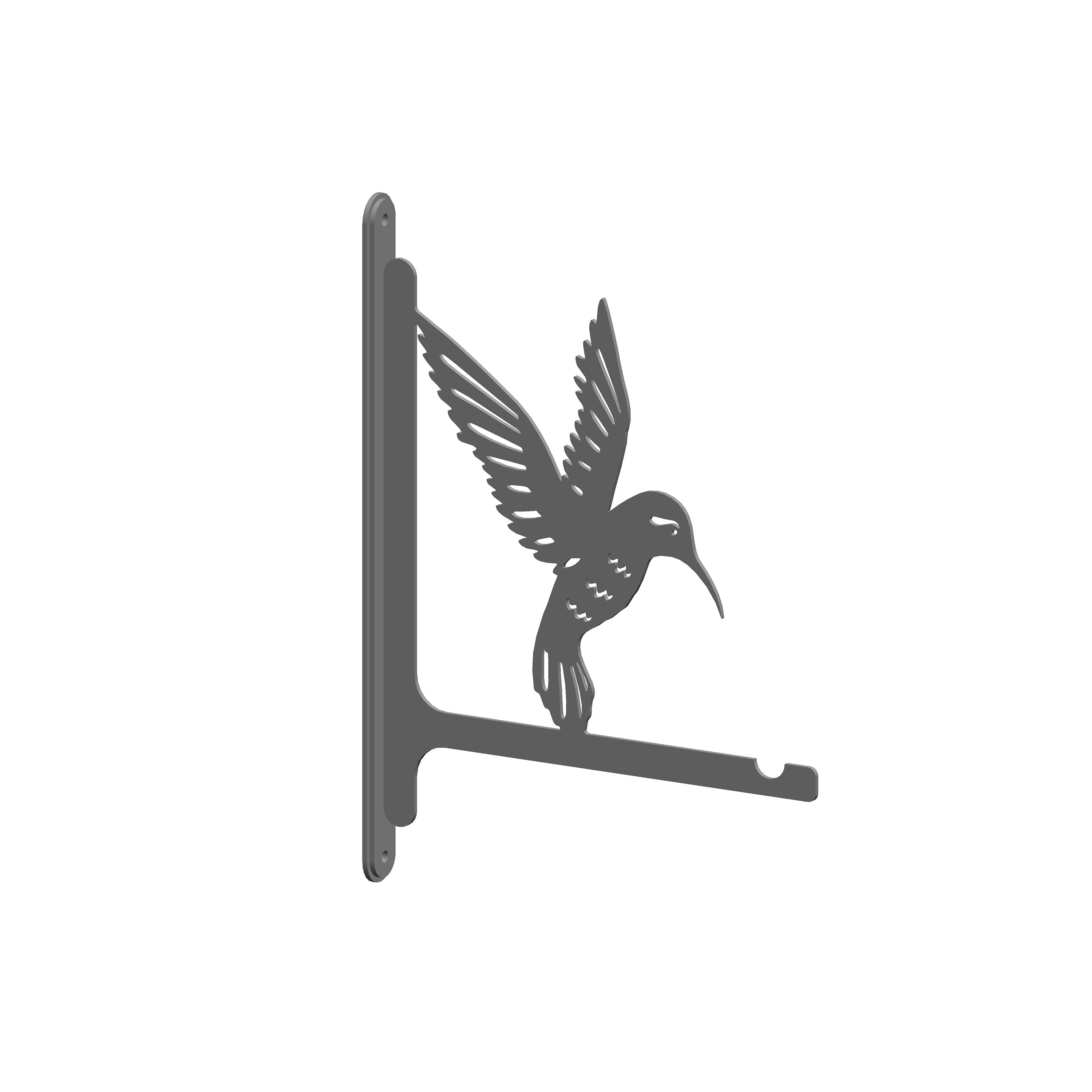 Hummingbird Hanging Basket Bracket Dxf Svg Laser Cut File / Dxf Files ...