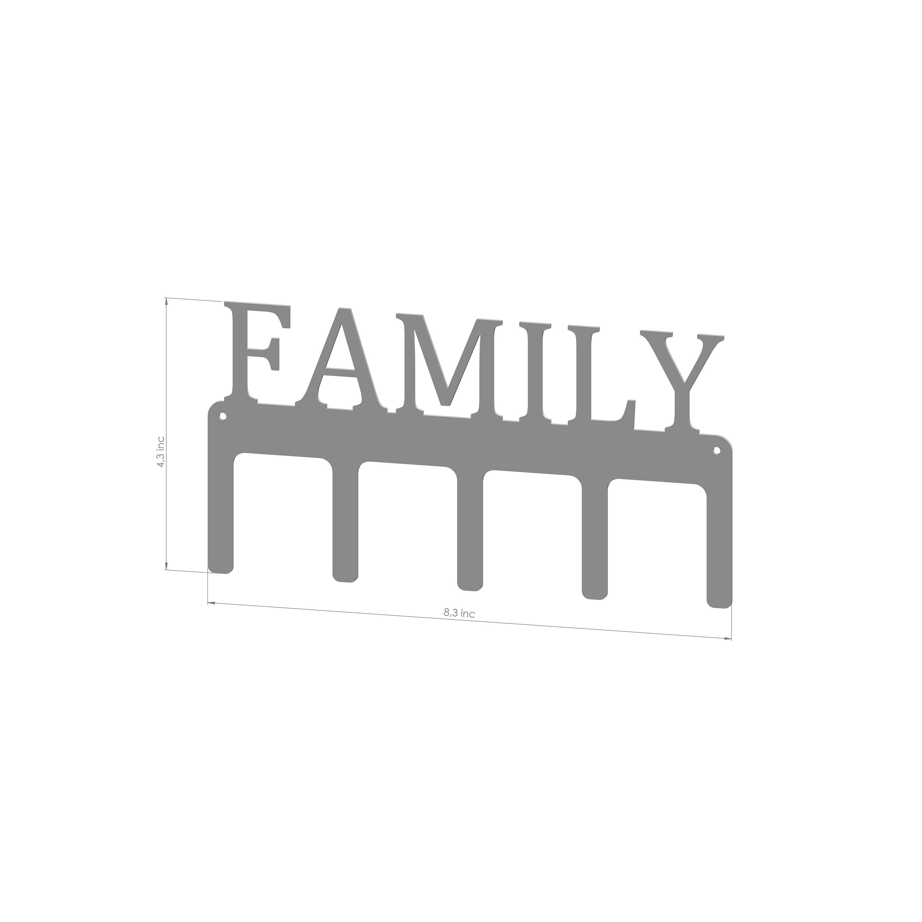 Family Key Holder Dxf Svg Cut Files | Dxf Files for Plasma | Metal Key ...