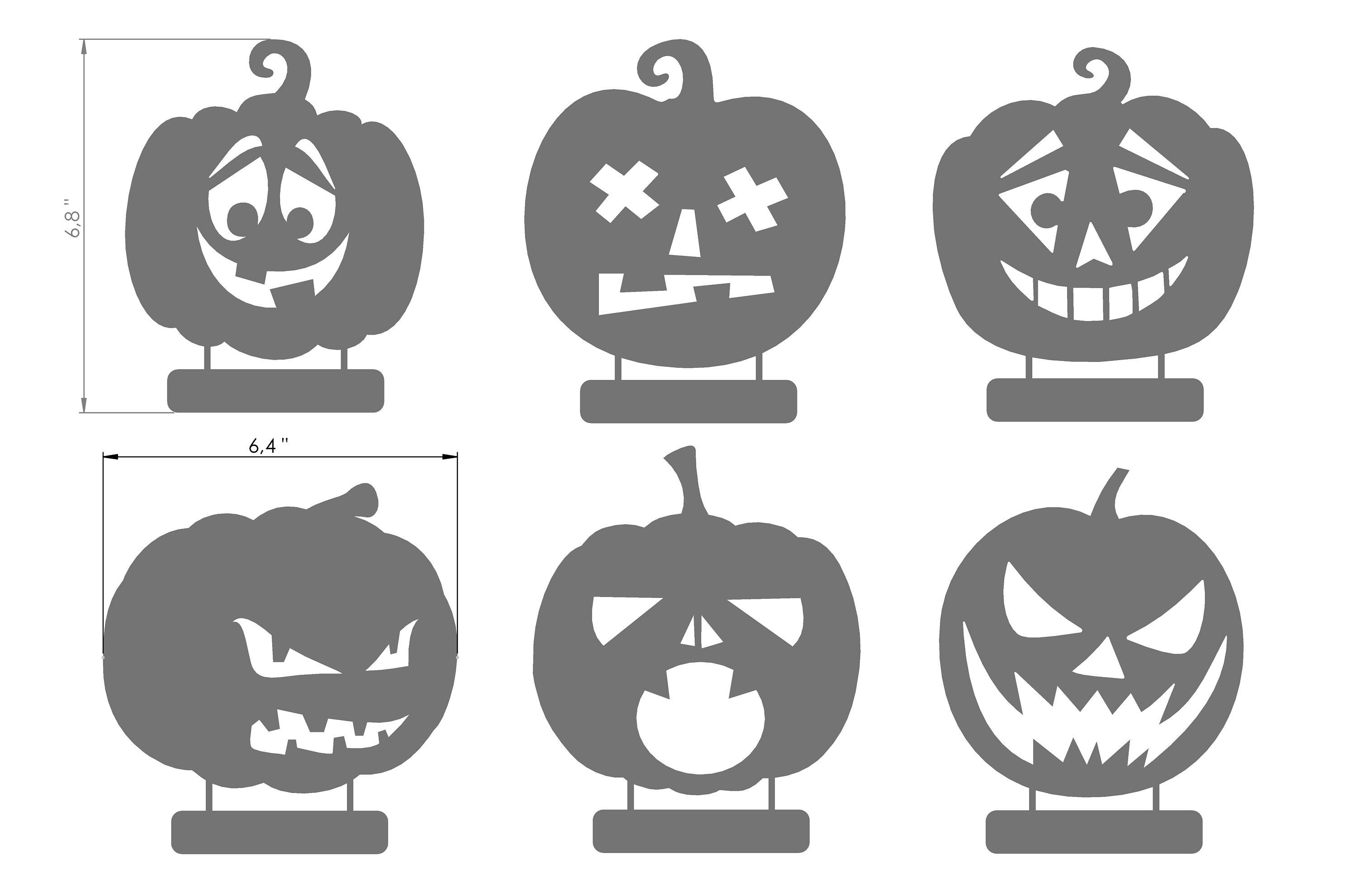 Standing Pumpkin DXF SVG Files, Halloween Decor Laser Cut Files, Cnc ...