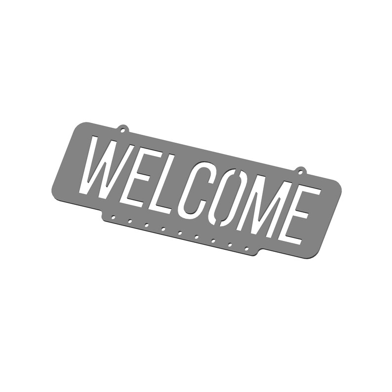 Welcome Sign Wind Chimes Dxf Svg Laser Cut Files | Wind Chimes Plasma ...
