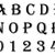New Algerian Font Alphabet Letters and Numbers Dxf Svg Files, Dxf Font ...