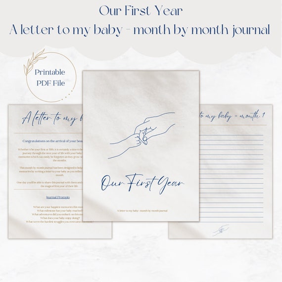 Baby Memory Journal Printable Journal Keepsake Journal - Etsy