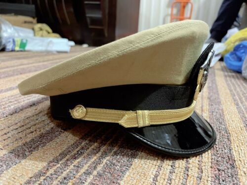 US Navy Officer's Dress Khaki Uniform Hat Complete Your Look With ...