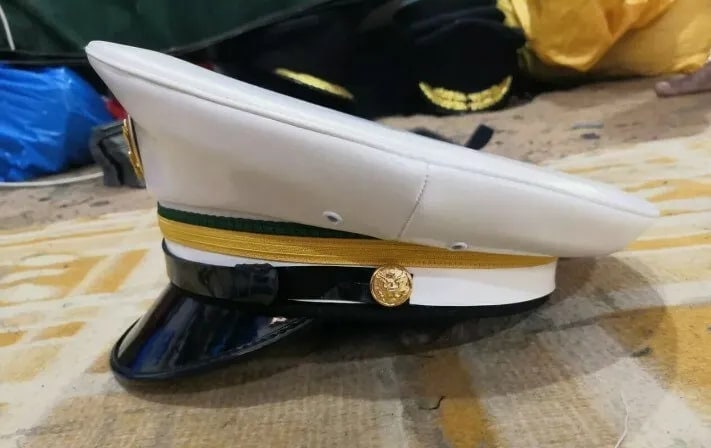 USA Army Military Police MP Enlisted Service Dress White Cap All Sizes ...