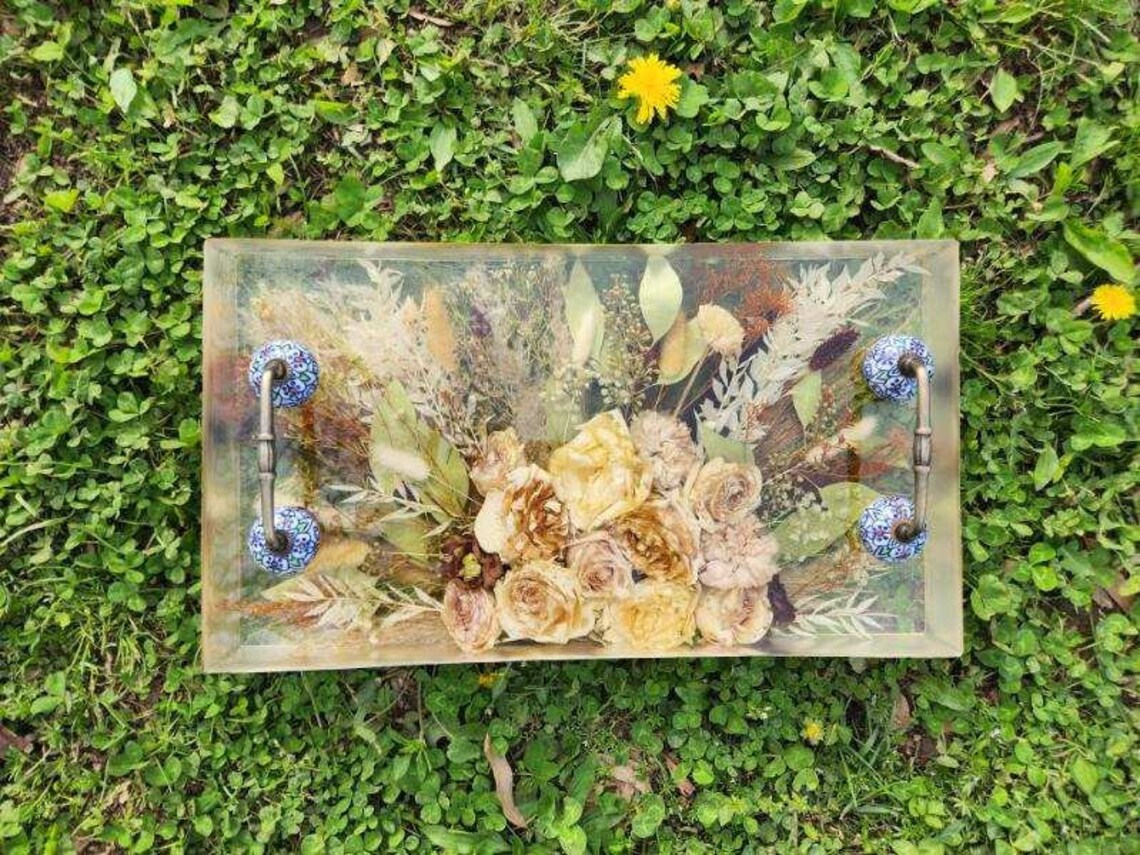 Floral Preservation Keepsake Resin Tray - Etsy