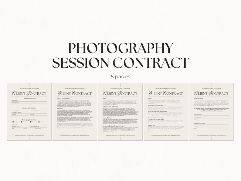 Maternity Photography Forms, Maternity Photography Contract, Maternity ...