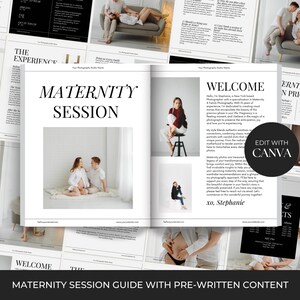 Maternity Photography Marketing Template Bundle, Maternity Session ...