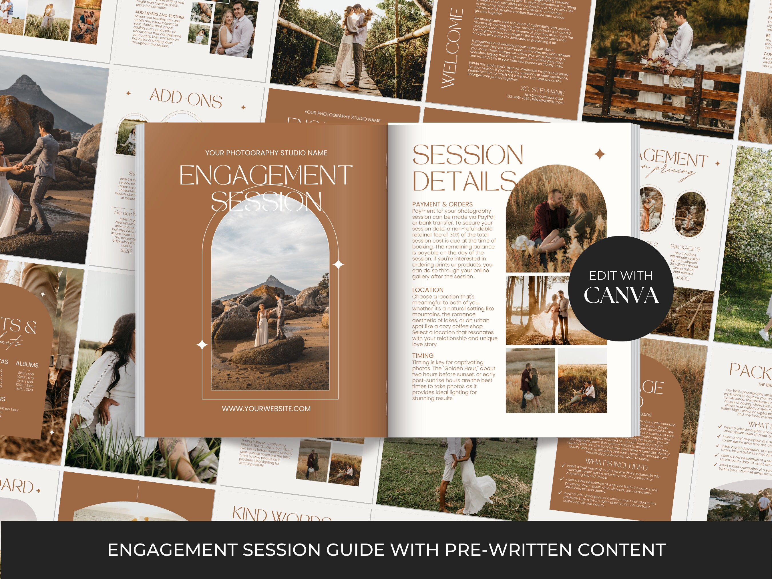 Canva Ultimate Photography Bundle, Photography Welcome Guide, Client ...