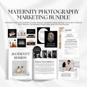 Maternity Photography Marketing Template Bundle, Maternity Session ...