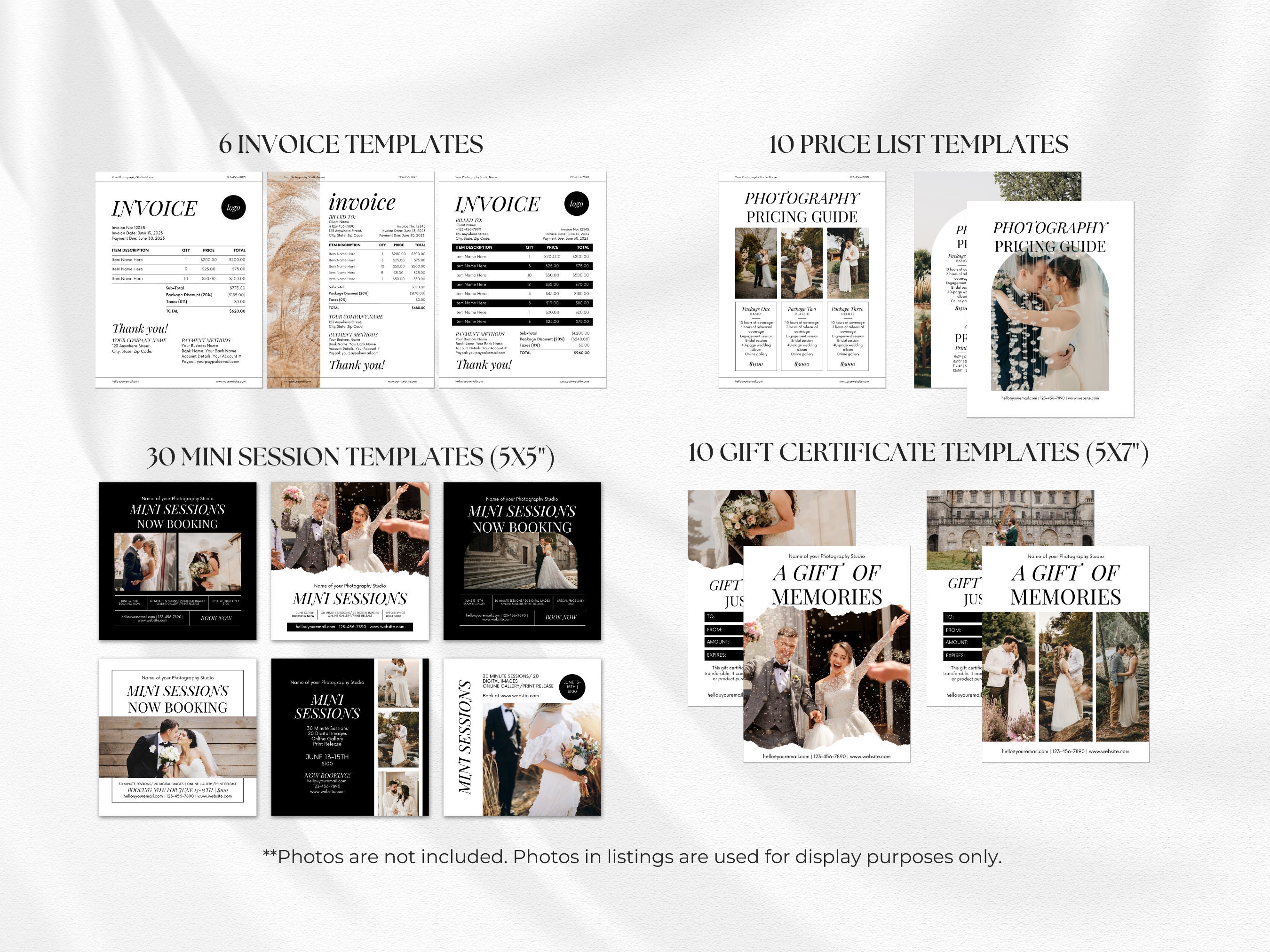Canva Ultimate Photography Bundle, Photography Welcome Guide, Client ...