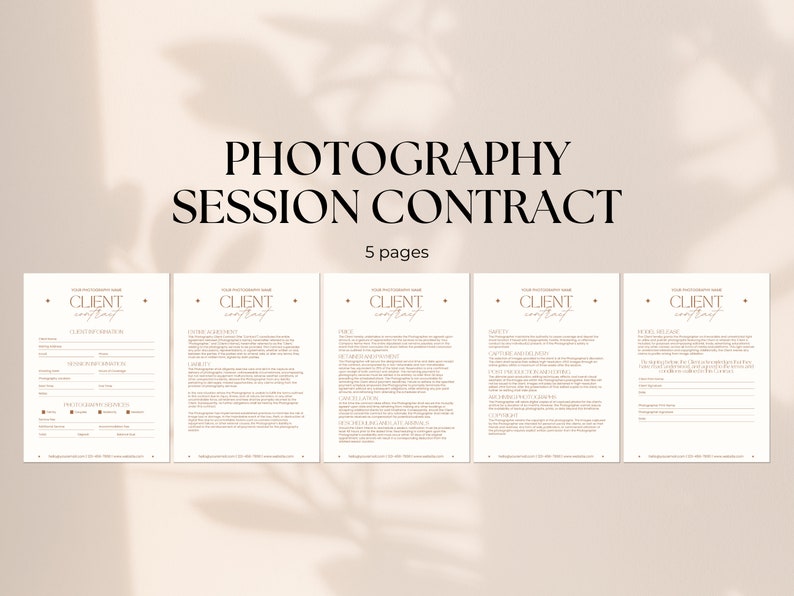 Maternity Photography Form Bundle, Maternity Client Questionnaire ...