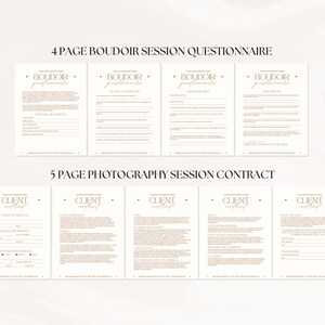 Canva Boudoir Photography Template Bundle, Boudoir Session Guide ...