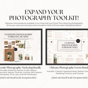 Maternity Photography Form Bundle, Maternity Client Questionnaire ...