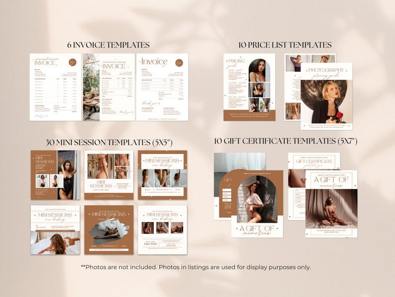 Canva Boudoir Photography Template Bundle, Boudoir Session Guide ...