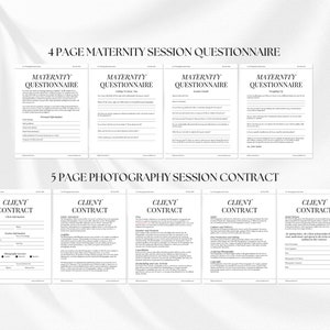 Maternity Photography Marketing Template Bundle, Maternity Session ...