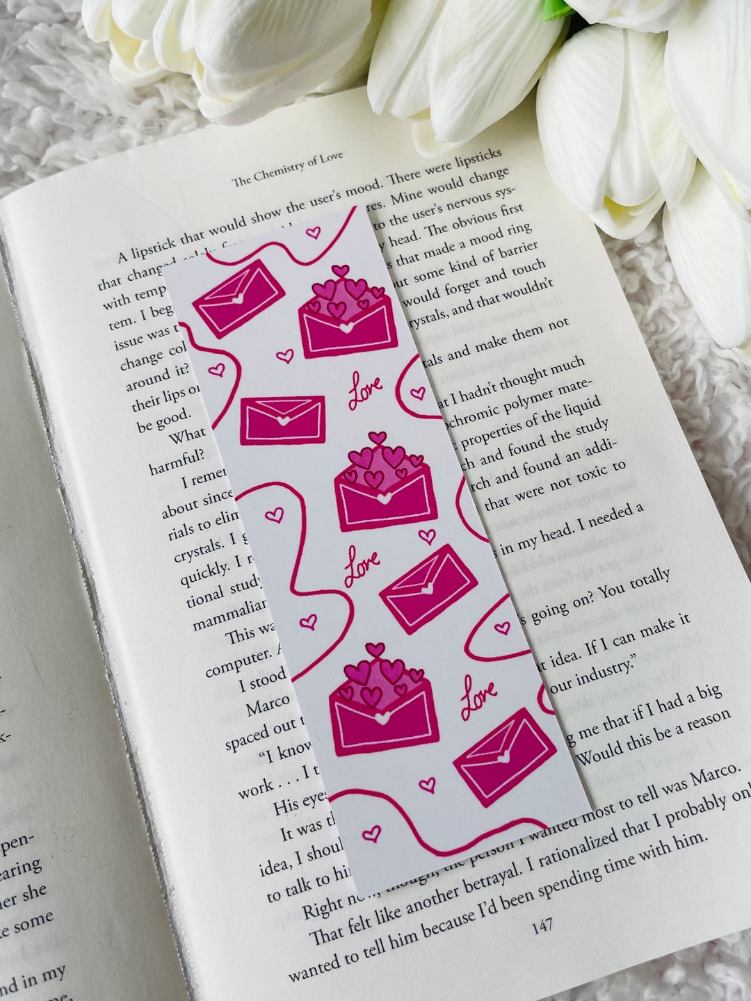 Heart Envelope Bookmark - Etsy