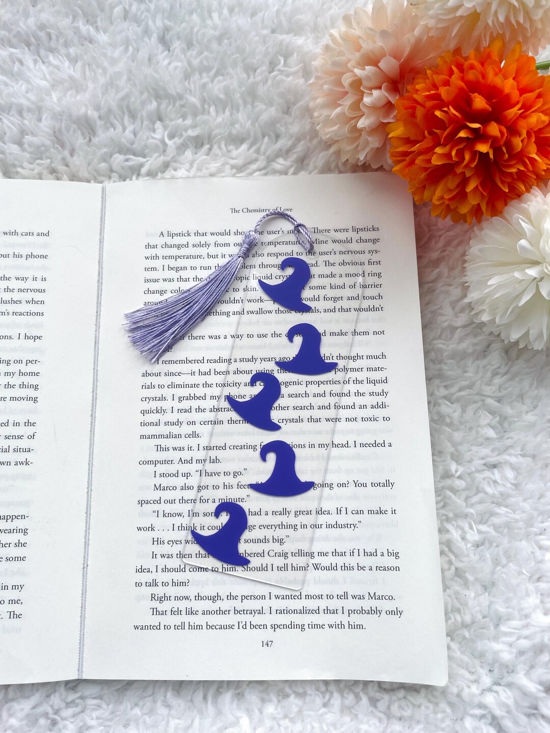 Witch Hat Acrylic Bookmark - Etsy UK