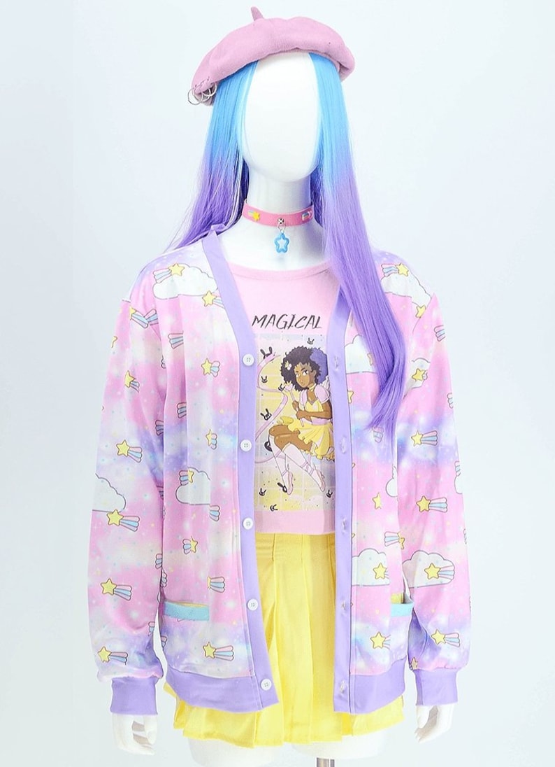 Fairy Kei Kawaii Cardigan Sweater Kawaii Style Clothing - Etsy