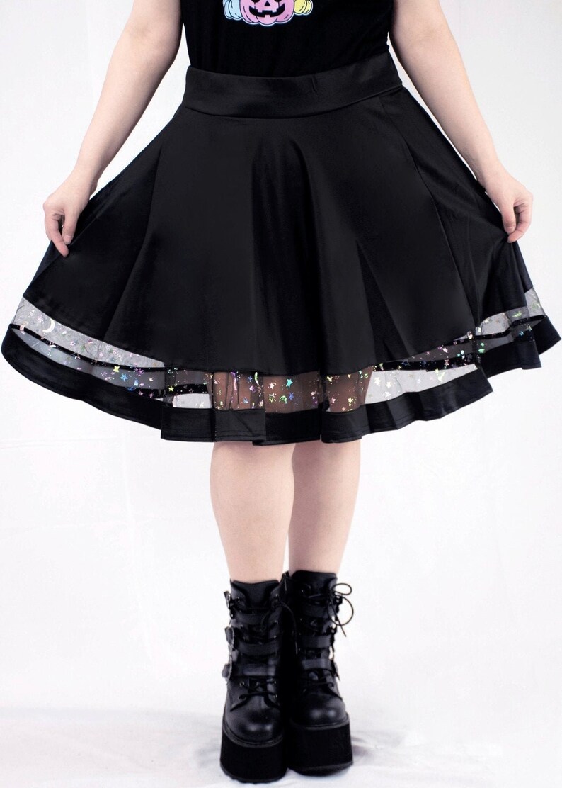 Plus Size Mystic Nightfall Skirt Alternative Plus Size Goth - Etsy