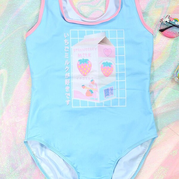 Kawaii Swimsuit One Piece - Etsy