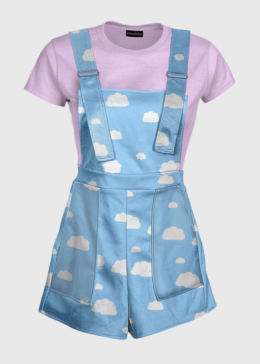 Cute Cloud Blue Overalls - Etsy