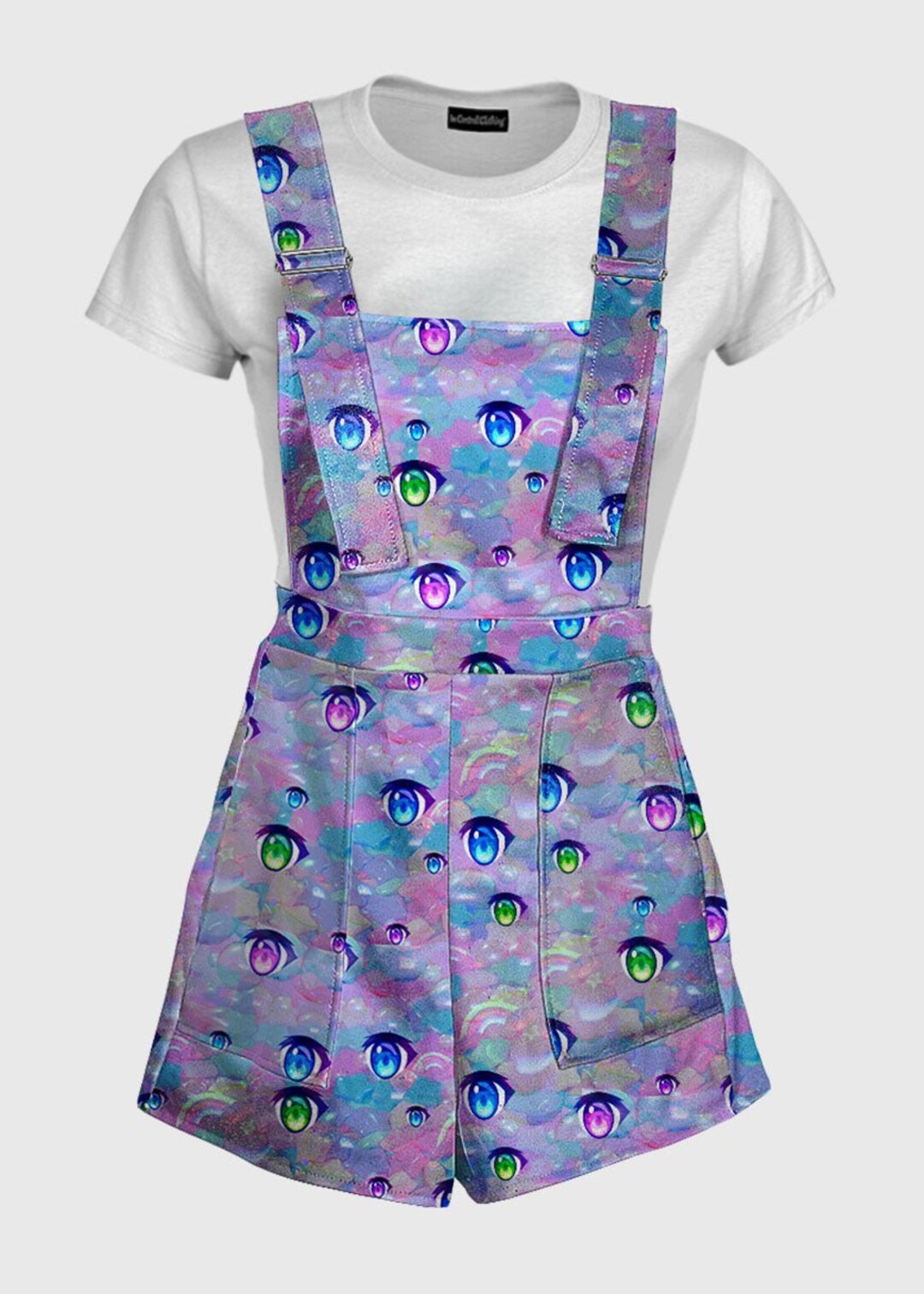 Anime Eyes Decora Kei Overalls - Etsy